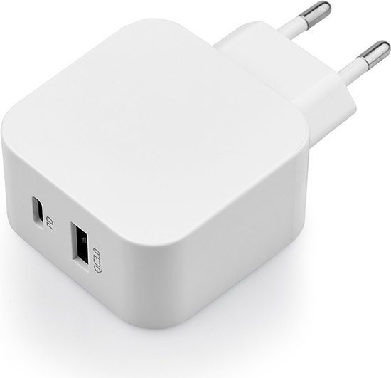 DUO Snellader USB en USB C - 20W - USB Snellader - USB C Snellader ...