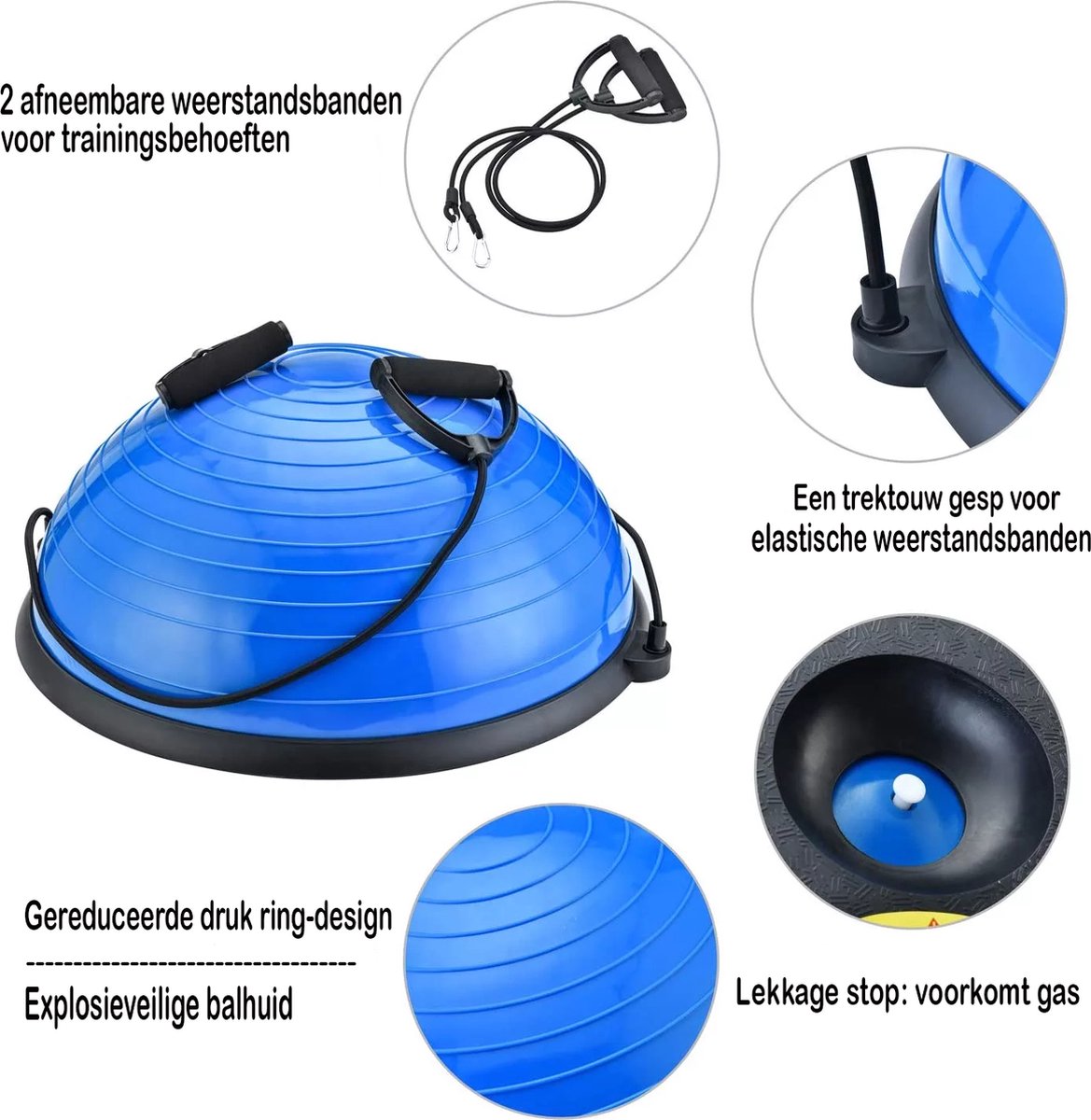 MJ Sports Premium Balanstrainer Inclusief 2 Weerstandsbanden & Pomp ...