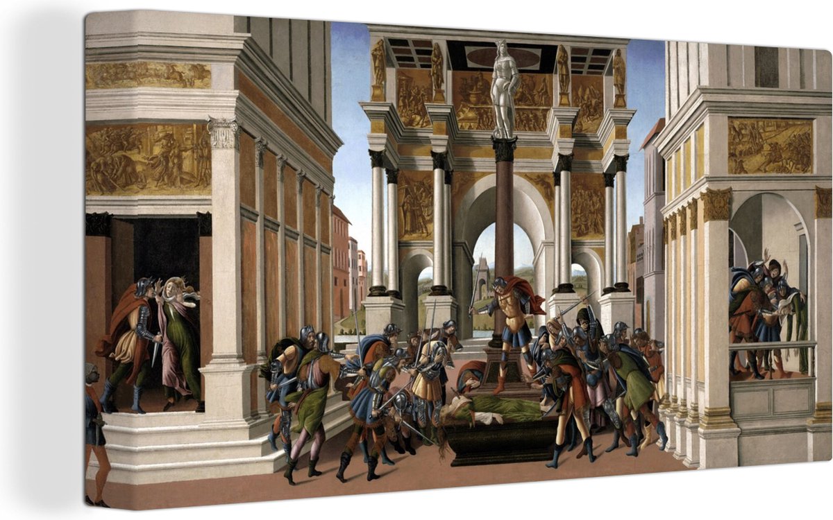 Tableau sur toile L'histoire de Lucrèce - tableau de Sandro Botticelli ...
