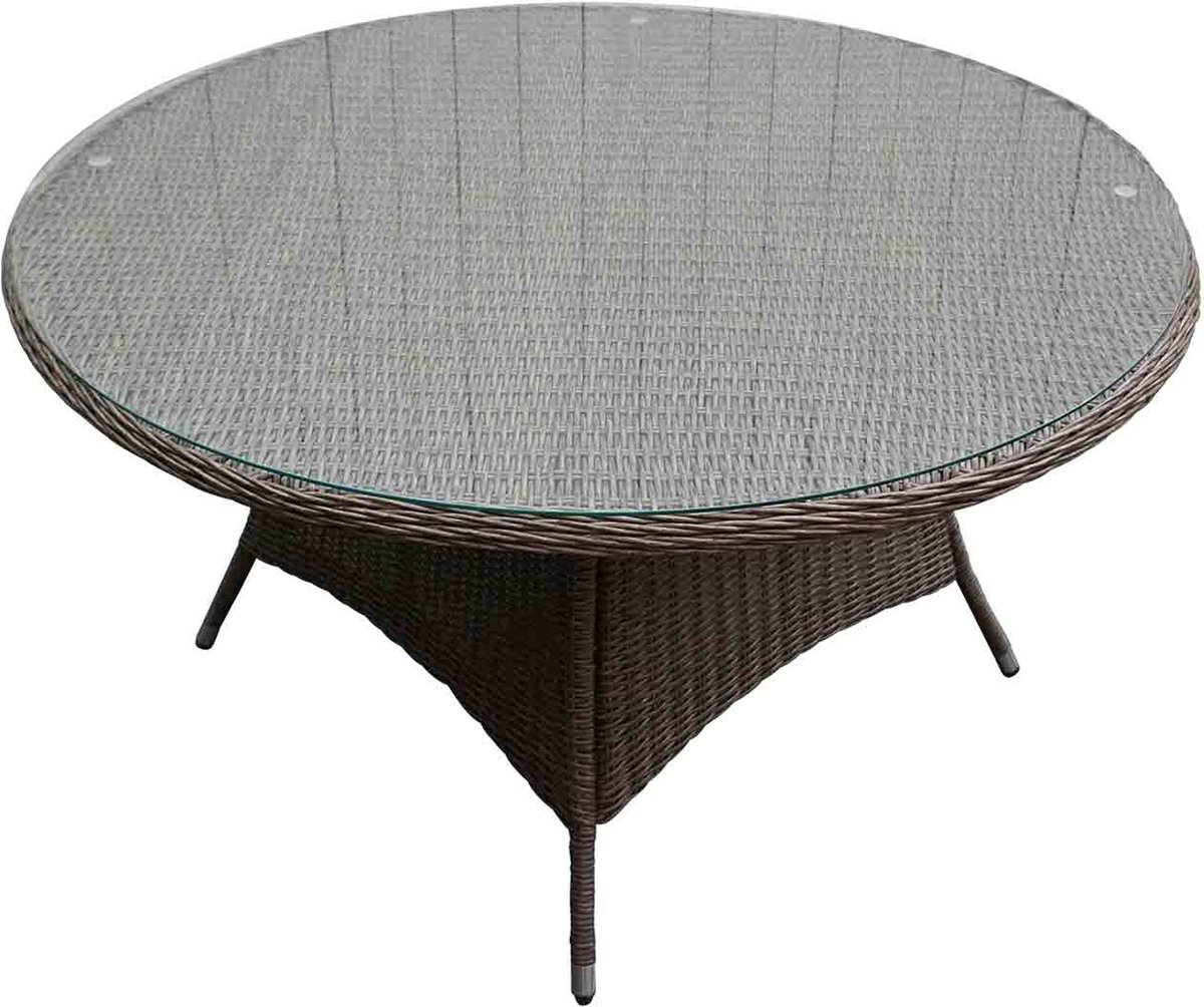 Denza Furniture Elip dining wicker tuintafel | aluminium + wicker ...