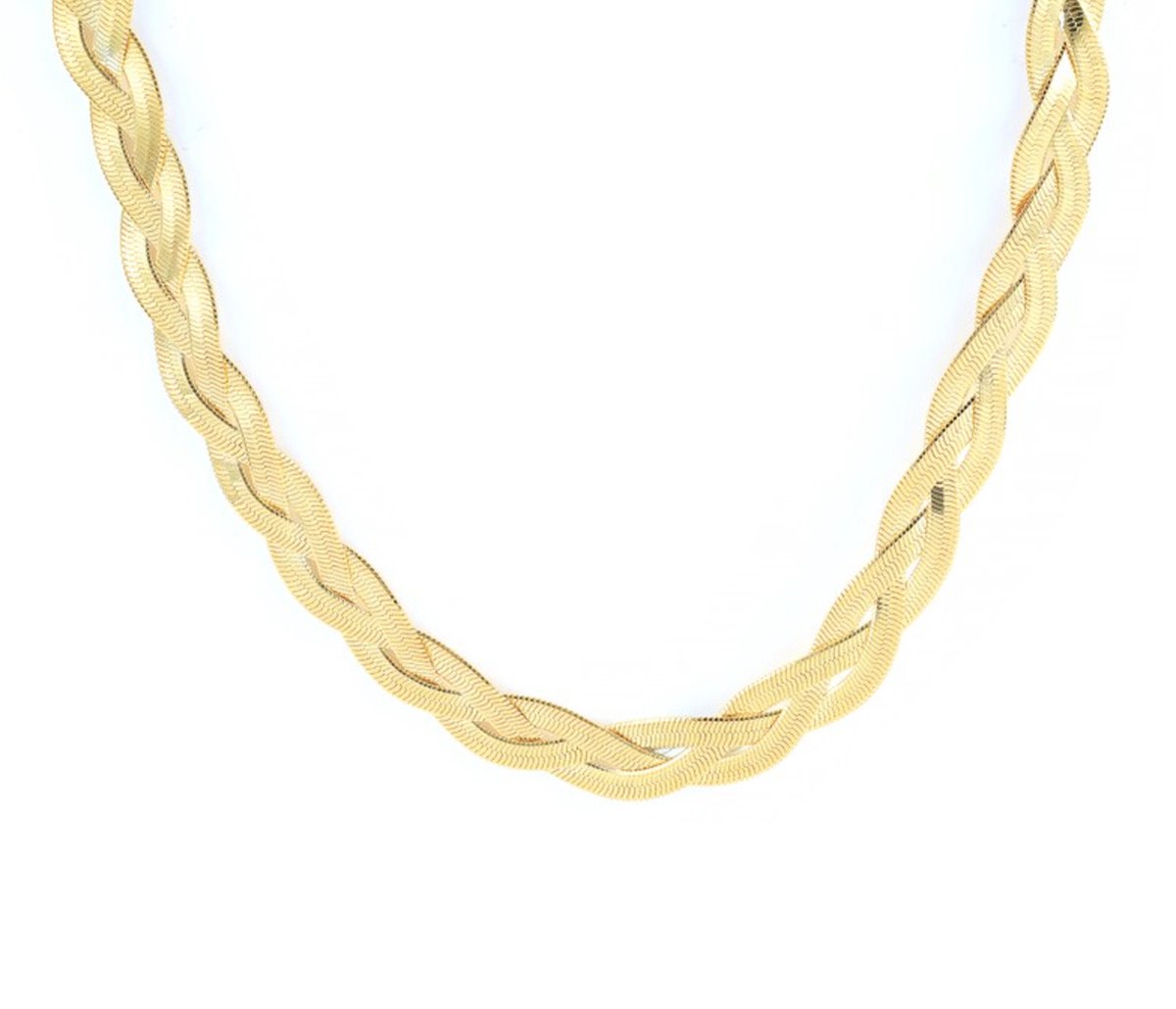 ketting dames | ketting dames zilver 925 | ketting dames gevlochten ...