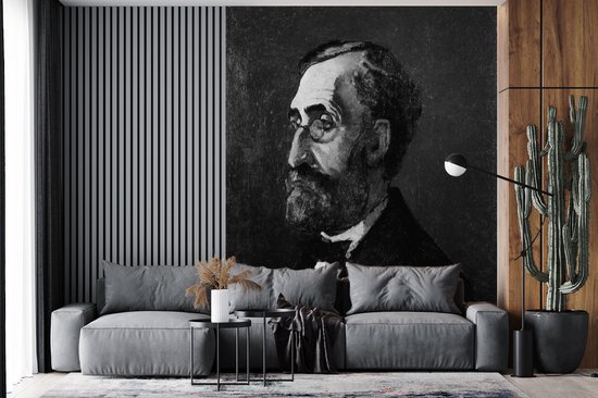 Behang - Fotobehang Portrait of Adolphe Monet - schilderij van Claude ...