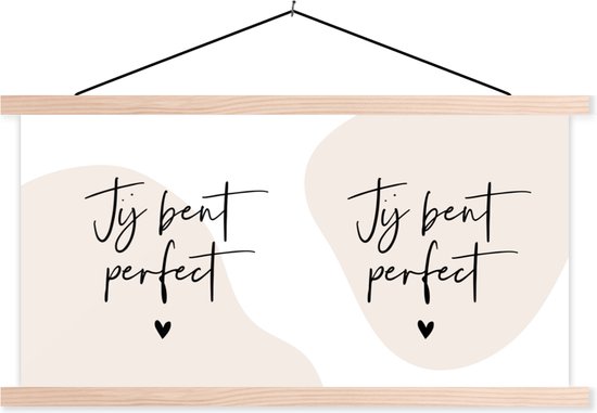 Posterhanger incl. Poster - Schoolplaat - Spreuken - Quotes - Jij bent ...