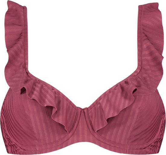 Beachlife Dark Rose shaping bikinitop met beugel - Cup D,E,F - Maat 80D ...