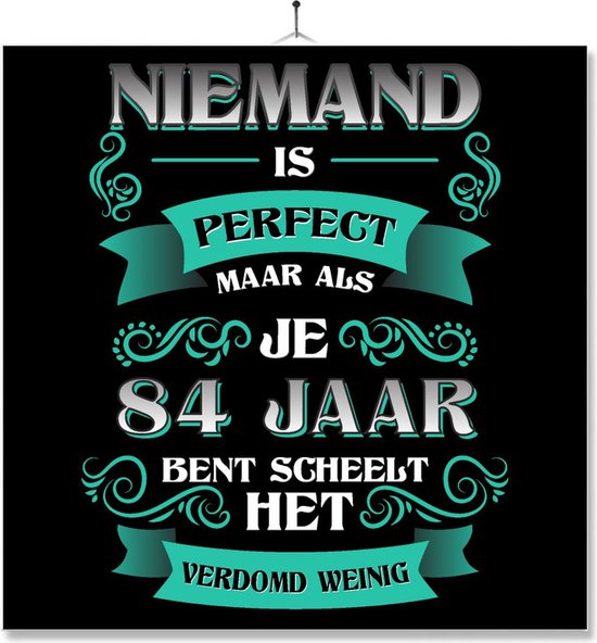 Tegel Met Opdruk | Kado | Cadeau | Verjaardag | Niemand Is Perfect Maar ...