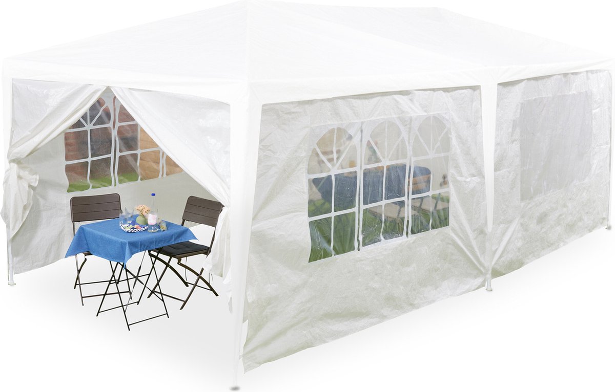 Relaxdays zijwanden partytent 2x3 m - set van 6 - partytent zijkanten ...