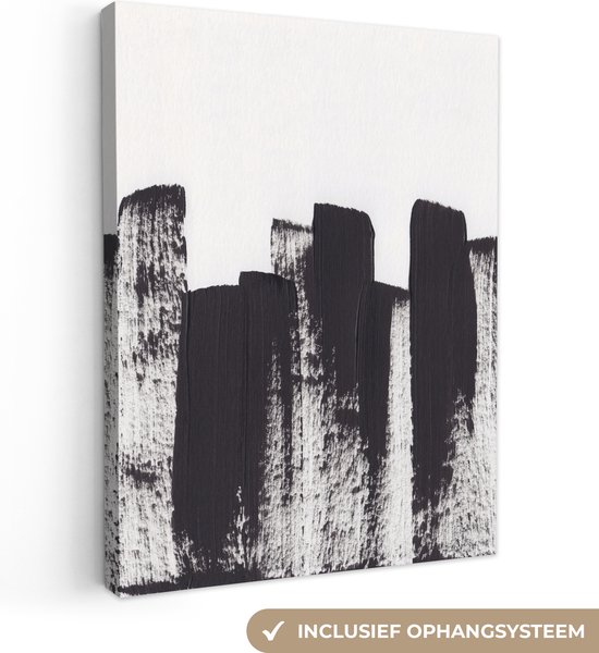 Verf - Abstract - Zwart - Wit | bol.com