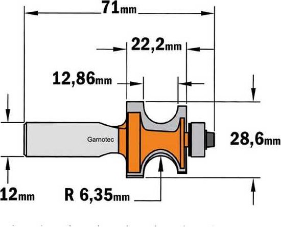 CMT - Kantenfrees met kogellager, HW - Frees - Snijgereedschappen ...