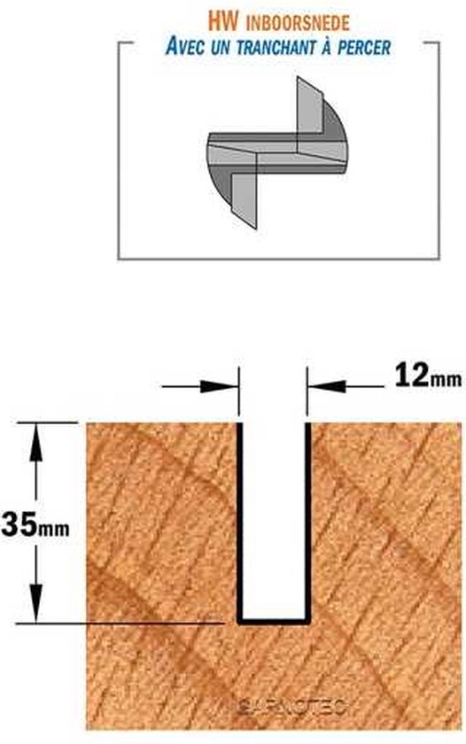 Hm groeffrees Ø 12 x 35/67 mm. z= 2+1 | bol.com