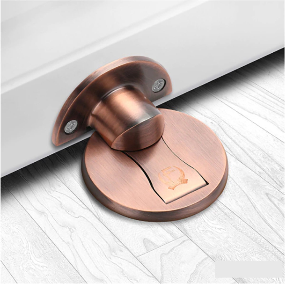 Deurstopper Warm Brons - Magnetische Deurbuffer - Binnen - Deurklem ...