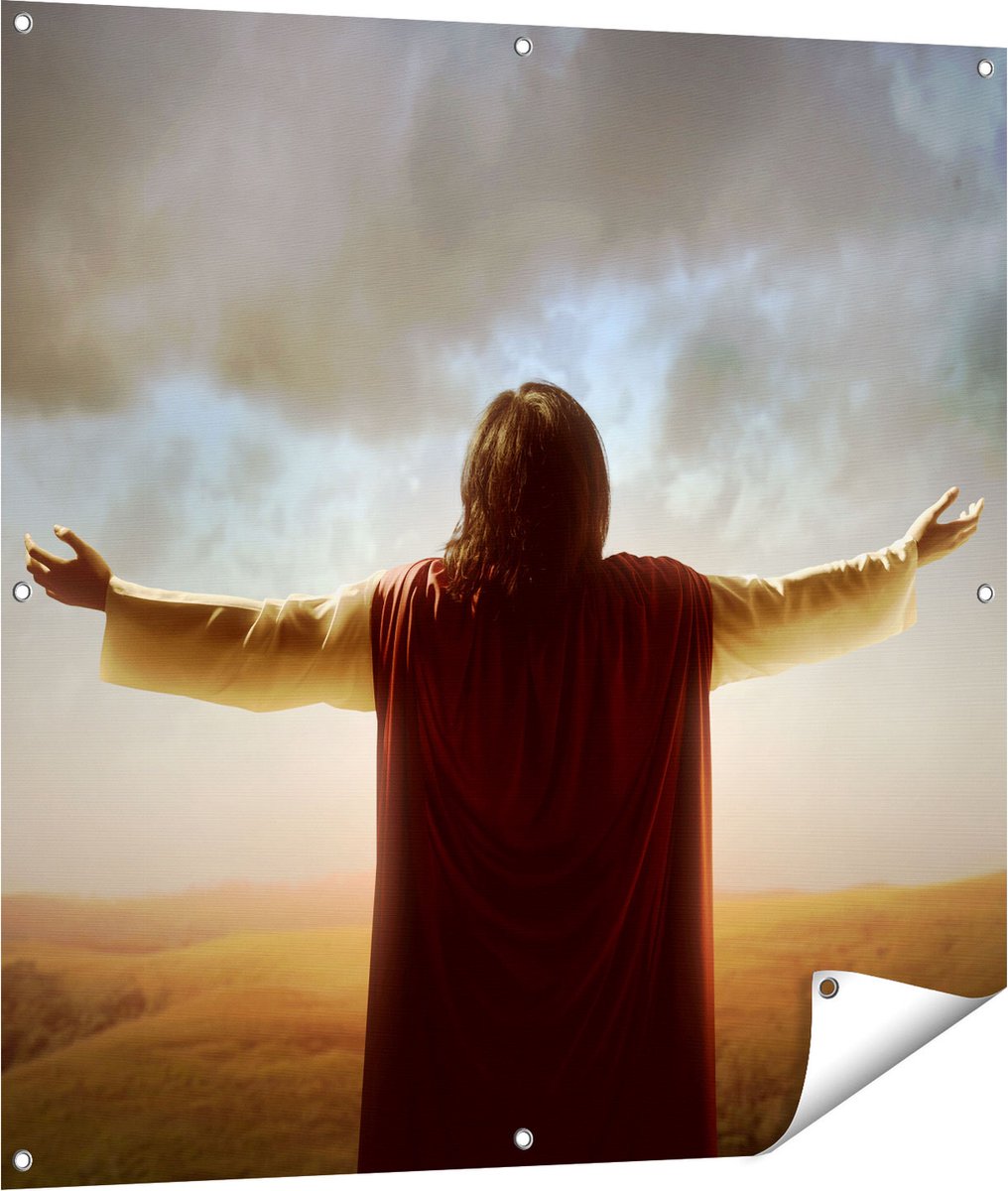 Gards Affiche de Jardin Jésus Christ Priant au Lever du Soleil ...