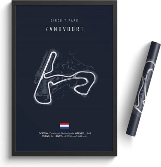 F1 poster - F1 - Max Verstappen - circuit van Zandvoort - Zandvoort ...