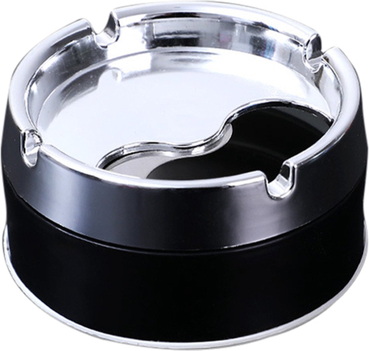 Draaibare Asbak - RVS - Terras Asbakken - Buiten Asbakken - Zwart | bol