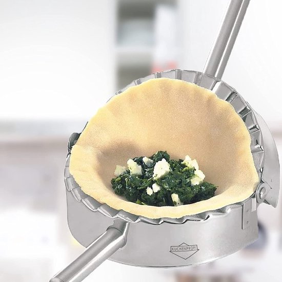 Cornish Pasty Maker Mold en Cutter RVS Zilver 12 cm Diameter | bol
