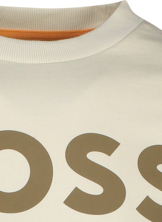 Hugo Boss sweater ecru met opdruk - 4XL | bol.com