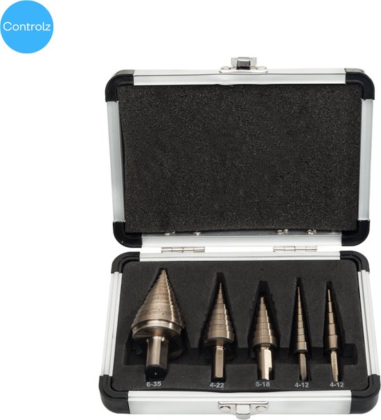 Stappenboor - Trapboor - Trappenboor Set - 4 t/m 35mm - Hout & Metaal ...