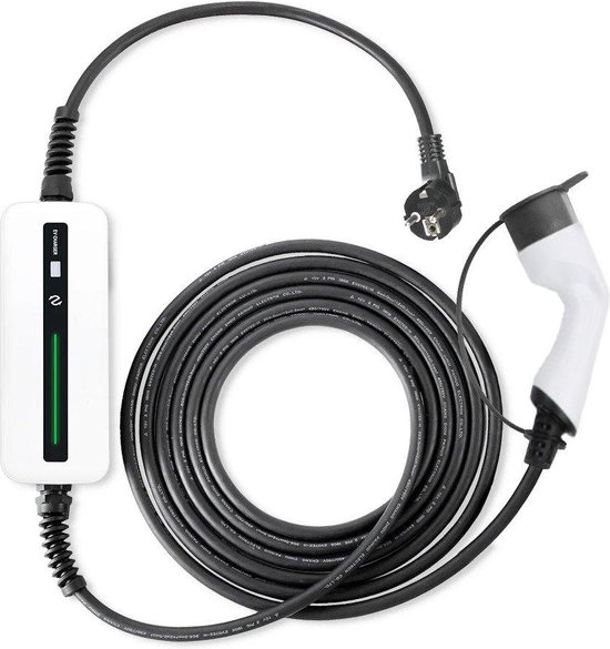 Besen Mobiele Lader Wit met LCD Type 1 naar Schuko | bol.com
