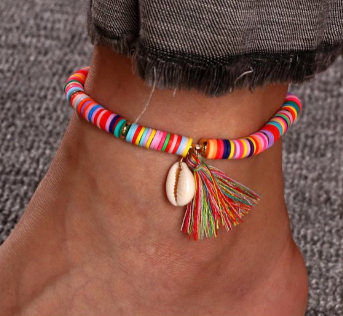 Enkelband met hart - Enkelband + armband in 1 - Enkelband als cadeau ...