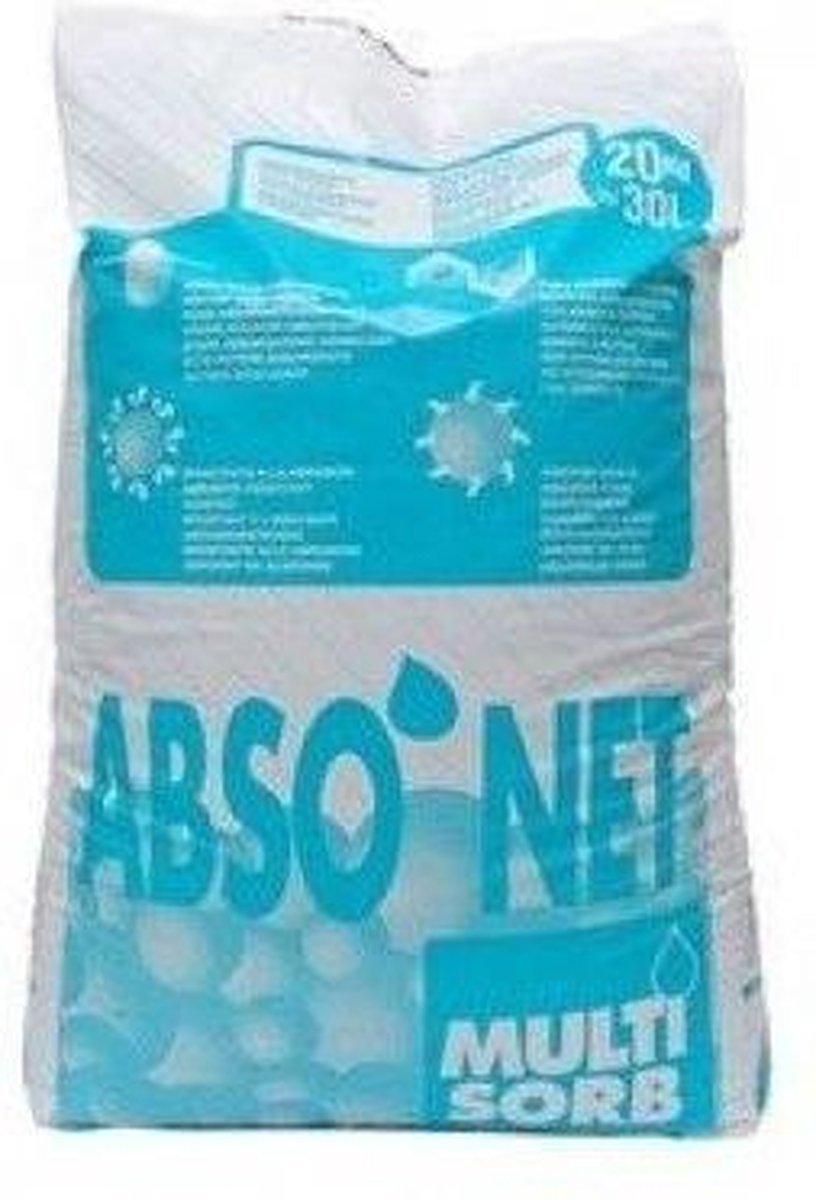 AbsoNet Multisorb grove premium Absorptiekorrels 25L Vangt alle ...