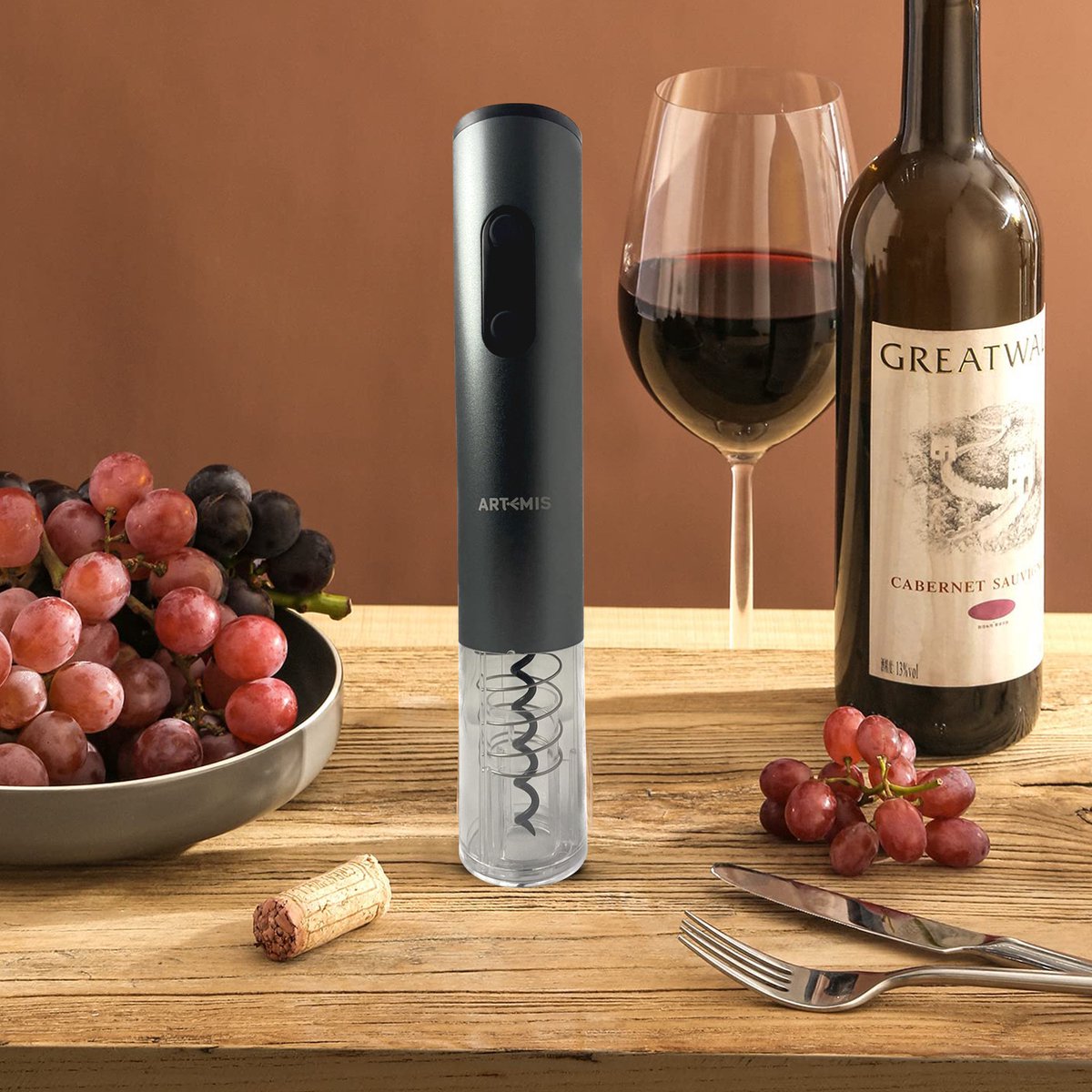 elektrische kurkentrekker – Deluxe wijnopener – Automatische wijnopener ...