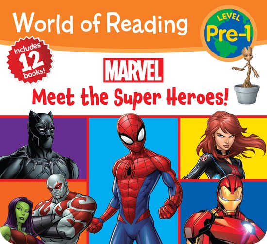 World of Reading Marvel Meet the Characters Set, Marvel Press Book ...