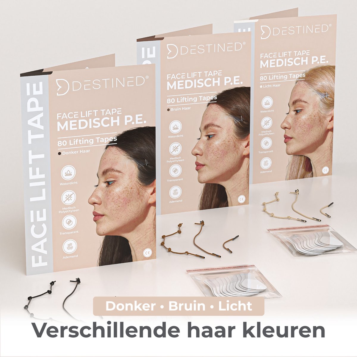 Destined® Facelift Tape | 80 stuks - Botox filler & Plastische ...
