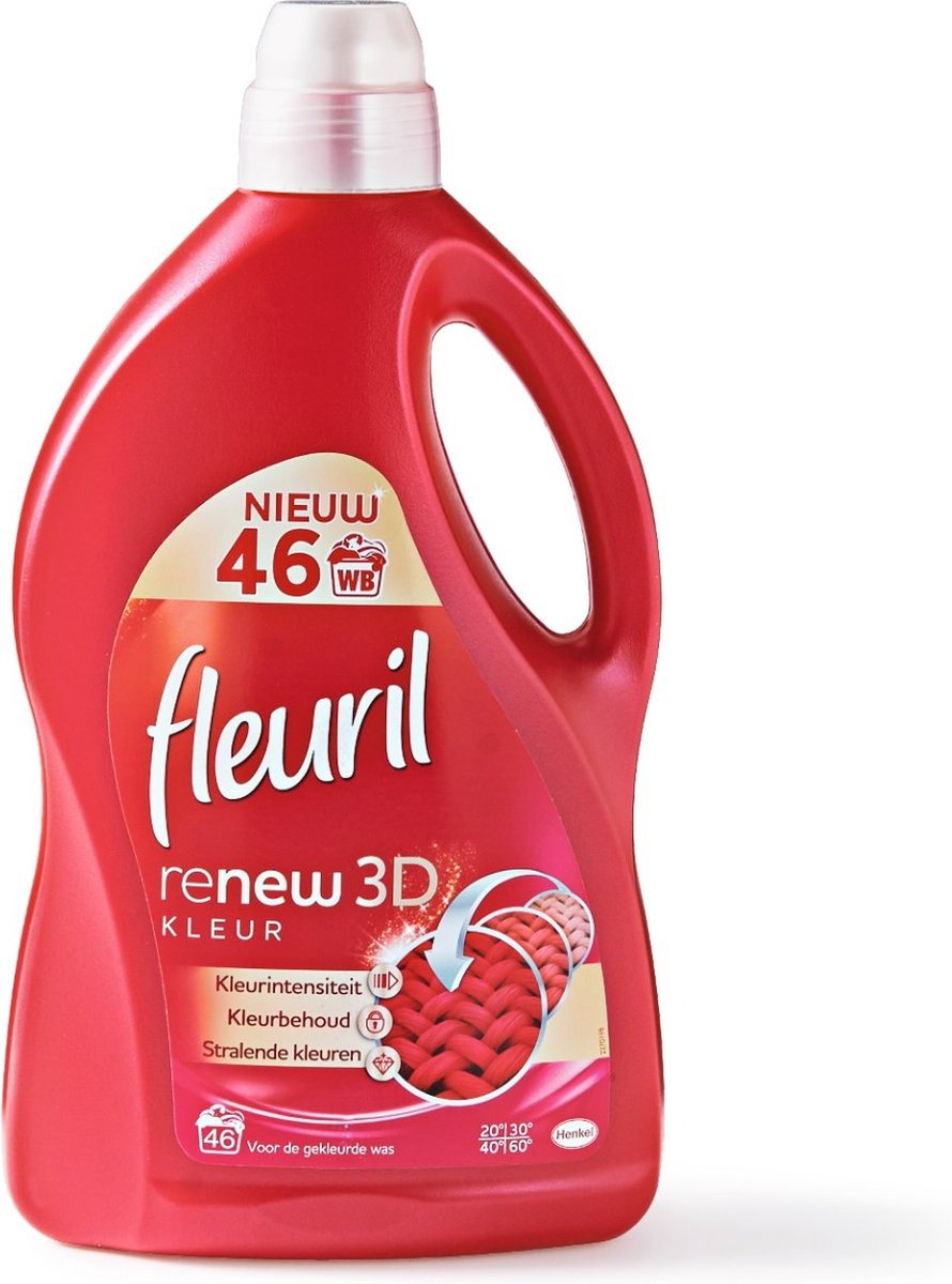 Fleuril Color & Fiber - Vloeibaar Wasmiddel - Gekleurde Was - 45 ...