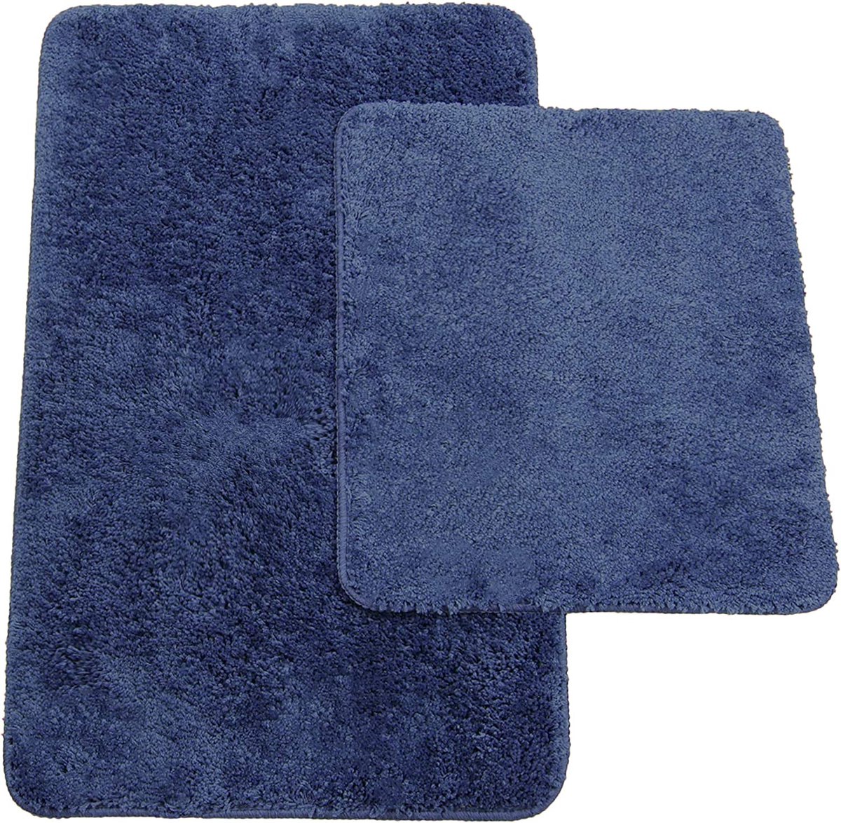 Badmatten set van 2 bestaan uit badmatten: ca. 50/80cm en wc-mat ca. 45 ...