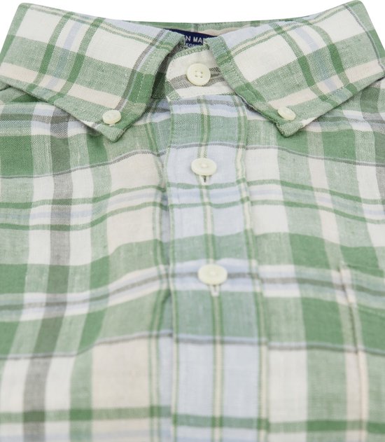 Gant overhemd groen geruit - 3940 | bol.com