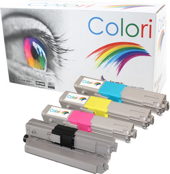 Set 4x Colori huismerk toner geschikt voor Oki C332 C332DN MC363 ...