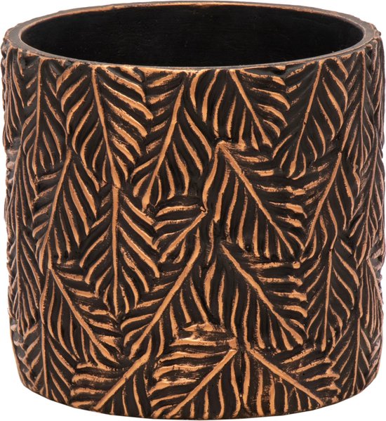 Mega Collections Cache-pot/pot de fleurs - céramique - gris anthracite ...