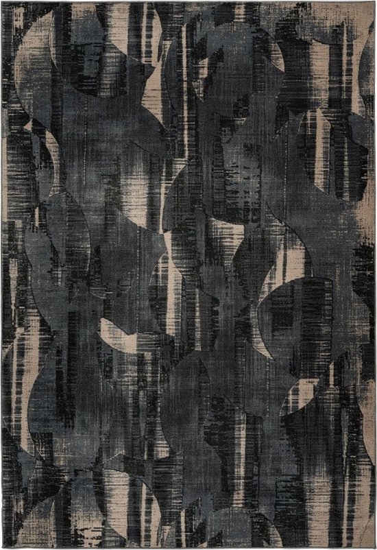 Tapijtenloods Greta Abstract Recycled Vintage Vloerkleed Laagpolig ...