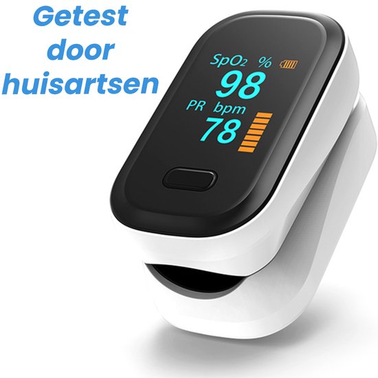 Saturatiemeter - Zuurstofmeter Vinger - Houwy - Hartslagmeter ...