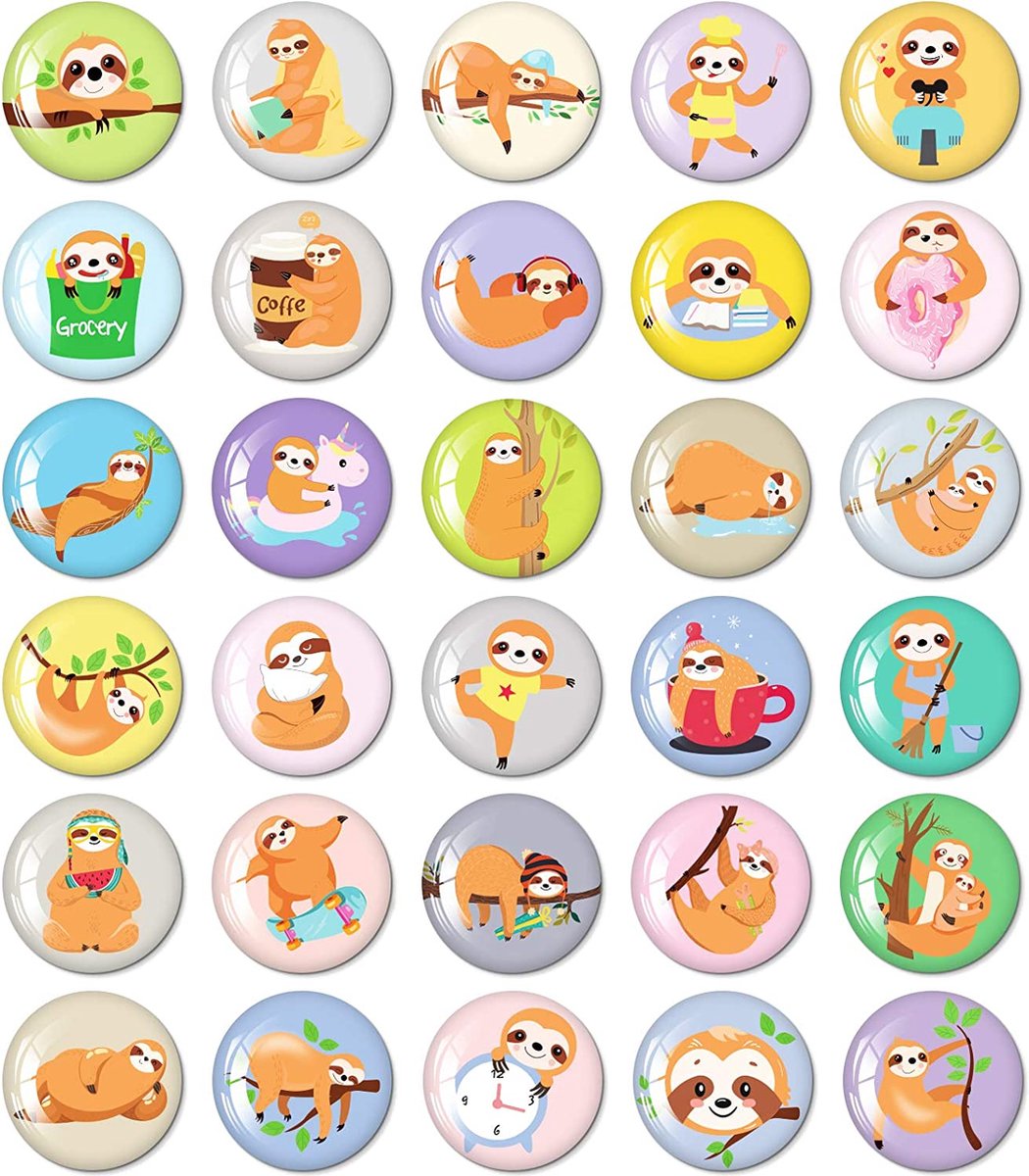 Koelkastmagneten, luiaard, leuke grappige magneten, keuken ...