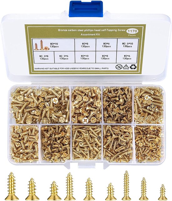 zelftappende schroeven-assortimentset / universal screw assortment box ...