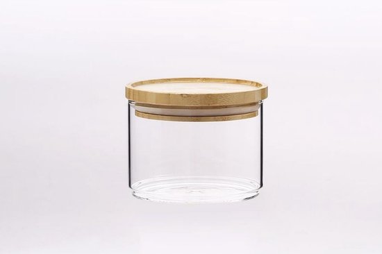 Set van 3 Potjes DKD Home Decor 10 x 10 x 7,5 cm Bamboe 470 ml ...