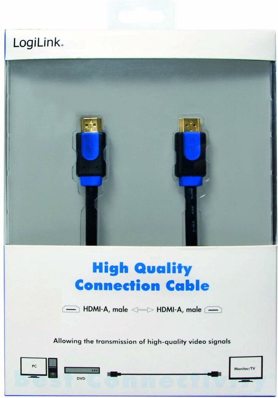 LogiLink HDMI kabels HDMI High Speed 2x HDMI Type A male 15 Meter | bol.com