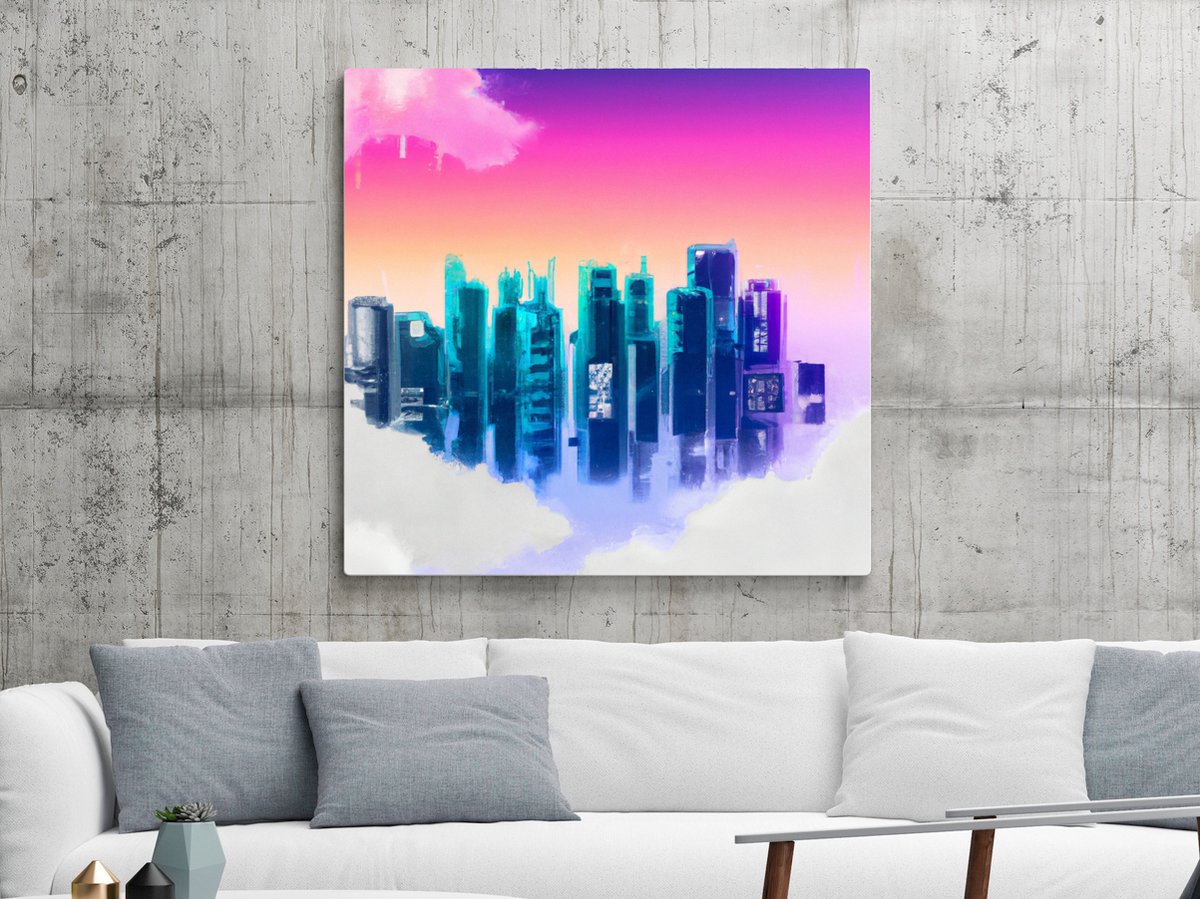 Cloud Nine Metropolis: A Futuristic City Amidst the Clouds kunst ...