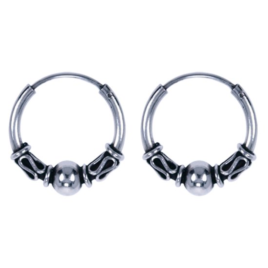 House of Jewels Oorringen Bali - 14mm - 925 Zilver | bol