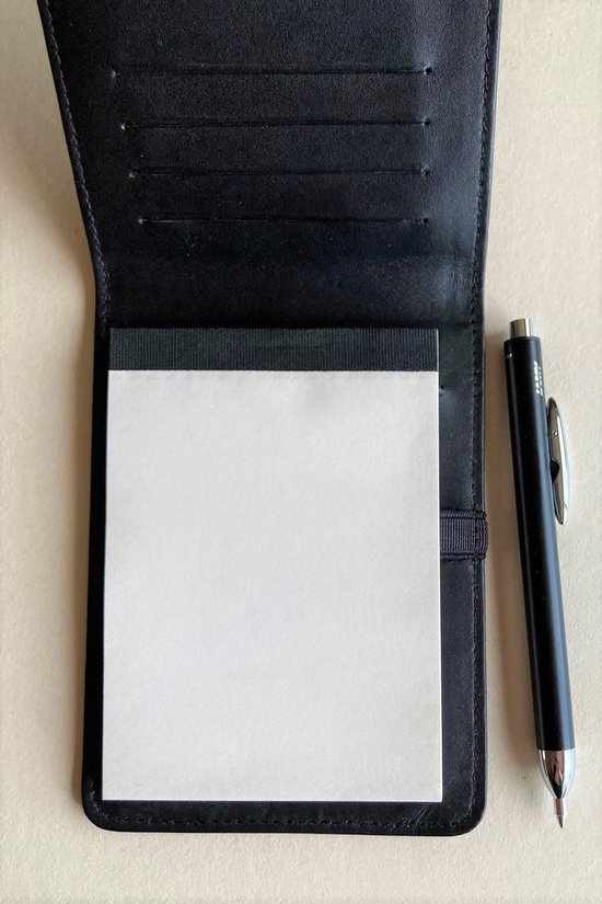 Lamy - geschenkset lederen etui (12 x 9 cm) met notitieblokje en mini ...