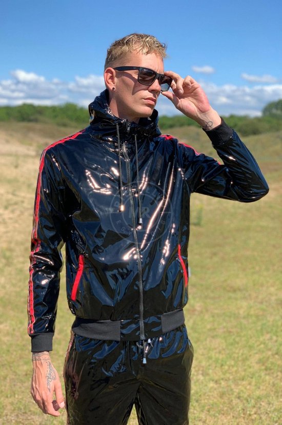 PVC Tracksuit Broek met Rode Strepen | bol.com