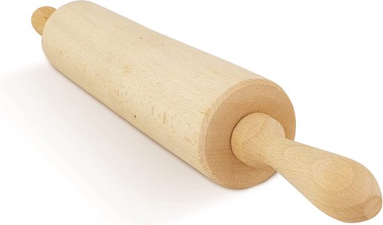 Deegroller hout – houten deegroller - rolhout | bol