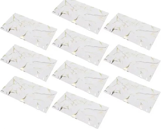 WD -10 stuks EID MUBARAK - geld envelop - marmer - goud - wit - eid al ...