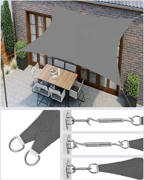 zonnescherm, waterdicht tot ten minste 1.000 mm waterkolom, 93% UV ...