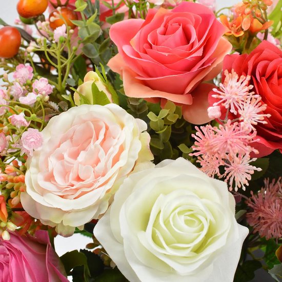 Kunstbloemen boeket Zoete Roos - Kunstrozen - Nep rozen - Kunst rozen ...