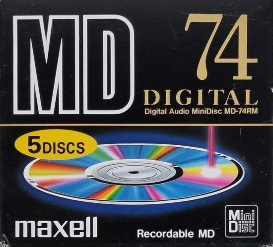 5-Pack Maxell MD74 Minidiscs | bol