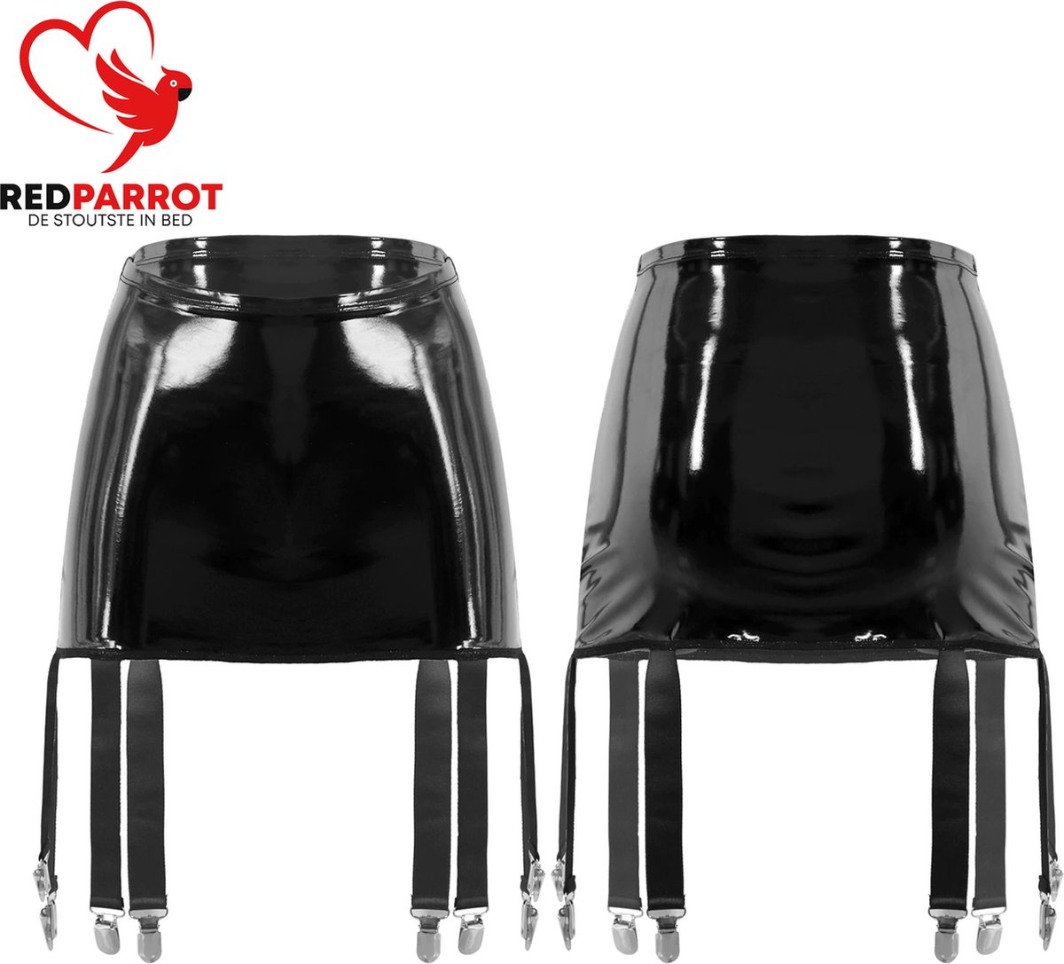 Latex mini rok met Jarretels | Latex kleding dames | Erotische korte ...