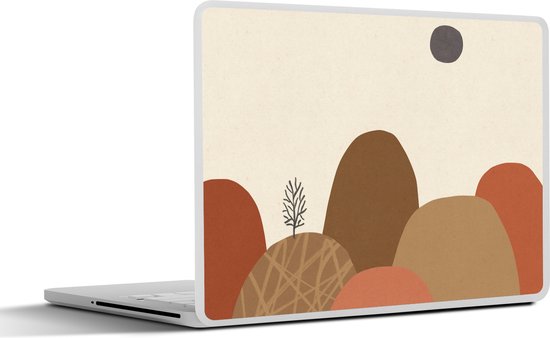 Laptop sticker - 14 inch - Bergen - Pastel - Abstract - Kleuren ...