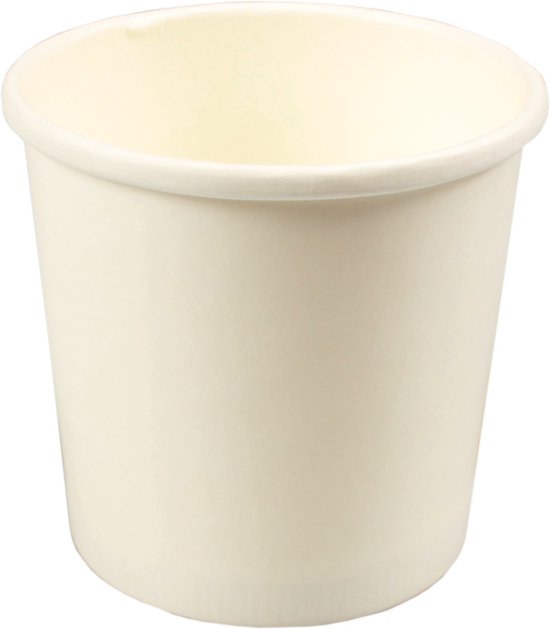 Soepbeker | Karton + PE | 300ml | 12oz | wit | Voordeelverpakking | 2 x ...