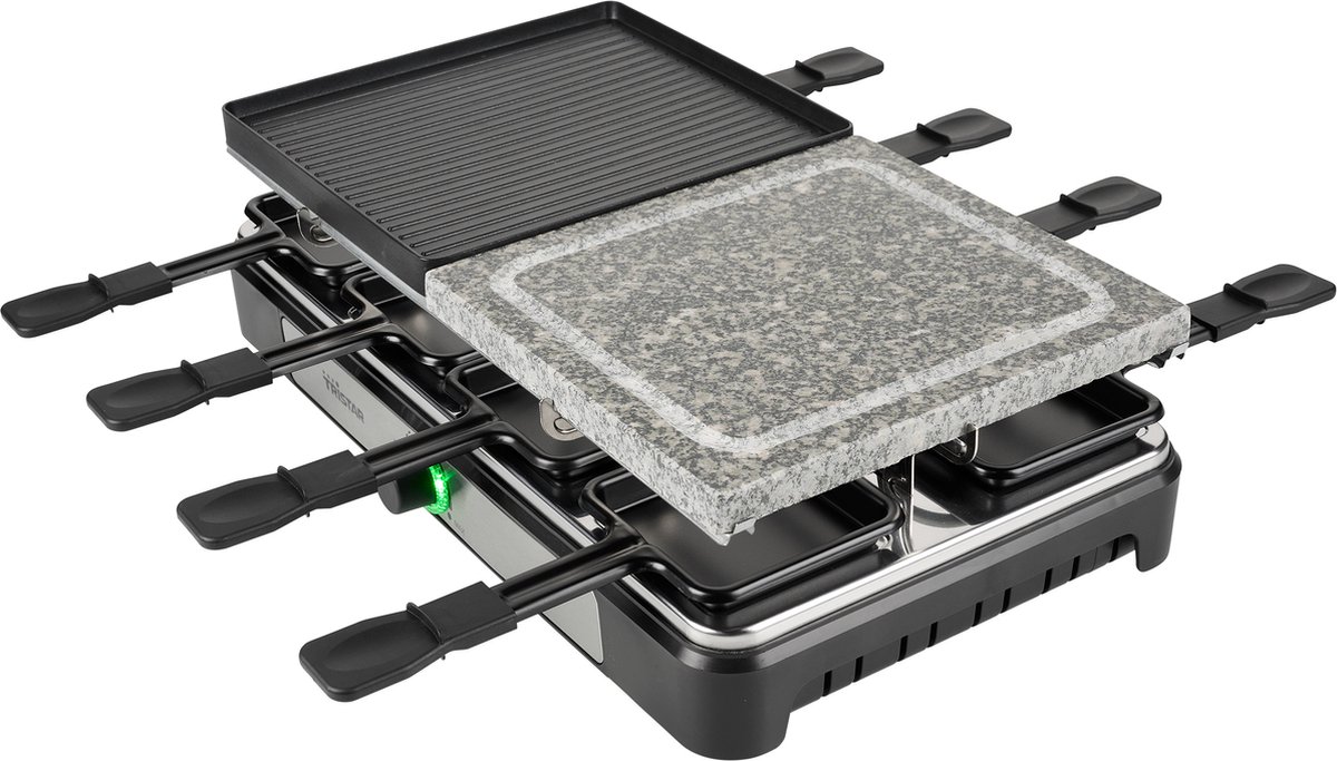 Tristar Gourmetstel en Steengrill RA-2747 - 5-in-1 raclette met ...